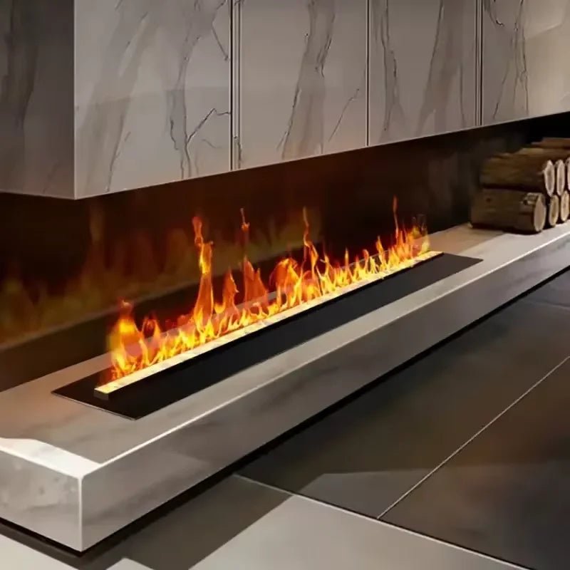 Modern Linear LED Fireplace - App Controlled